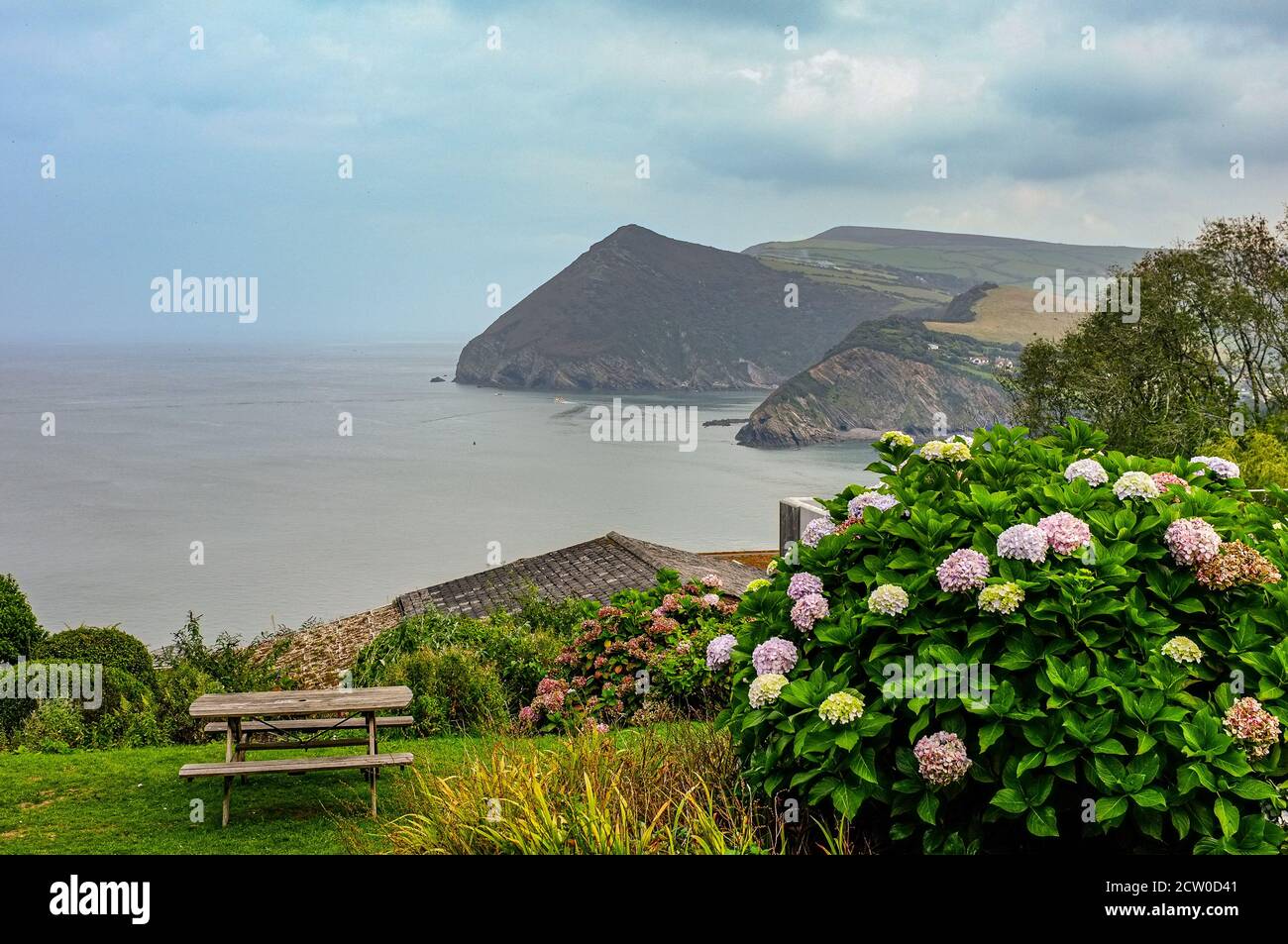 The Hangman Hills in Combe Martin,North Devon Stock Photo - Alamy