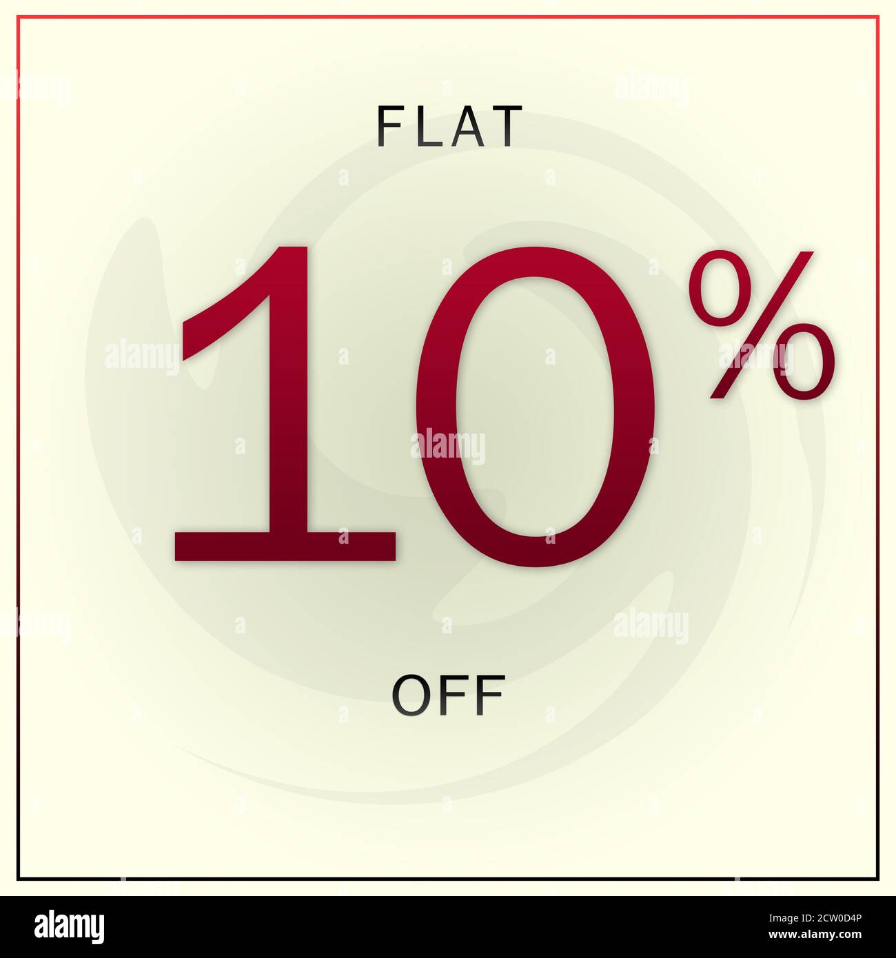 Flat 10% Off Modern Discount Sale Offer Banner Template Design Stock ...