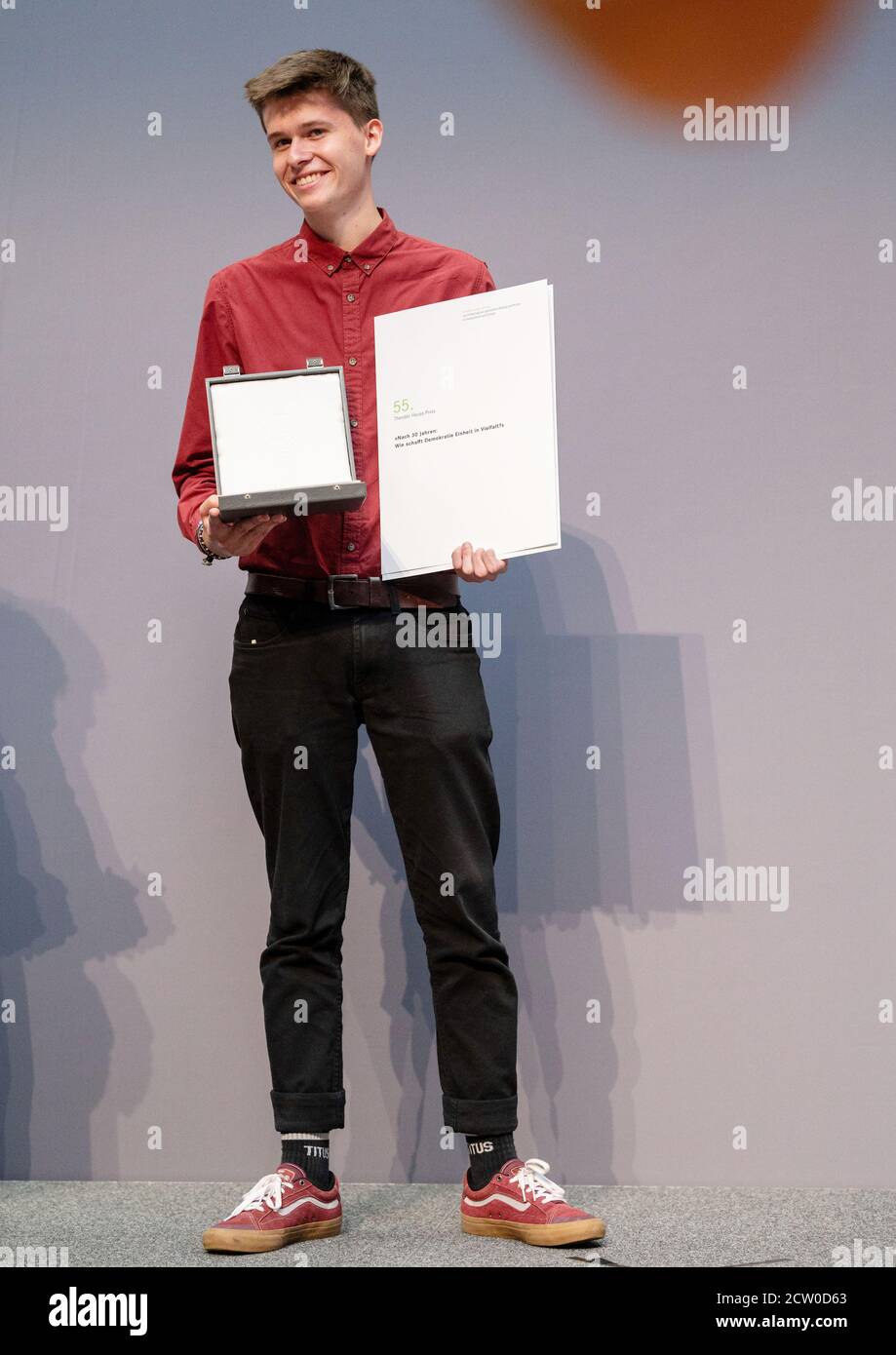 Stuttgart, Germany. 26th Sep, 2020. Jakob Springfeld, activist, is ...