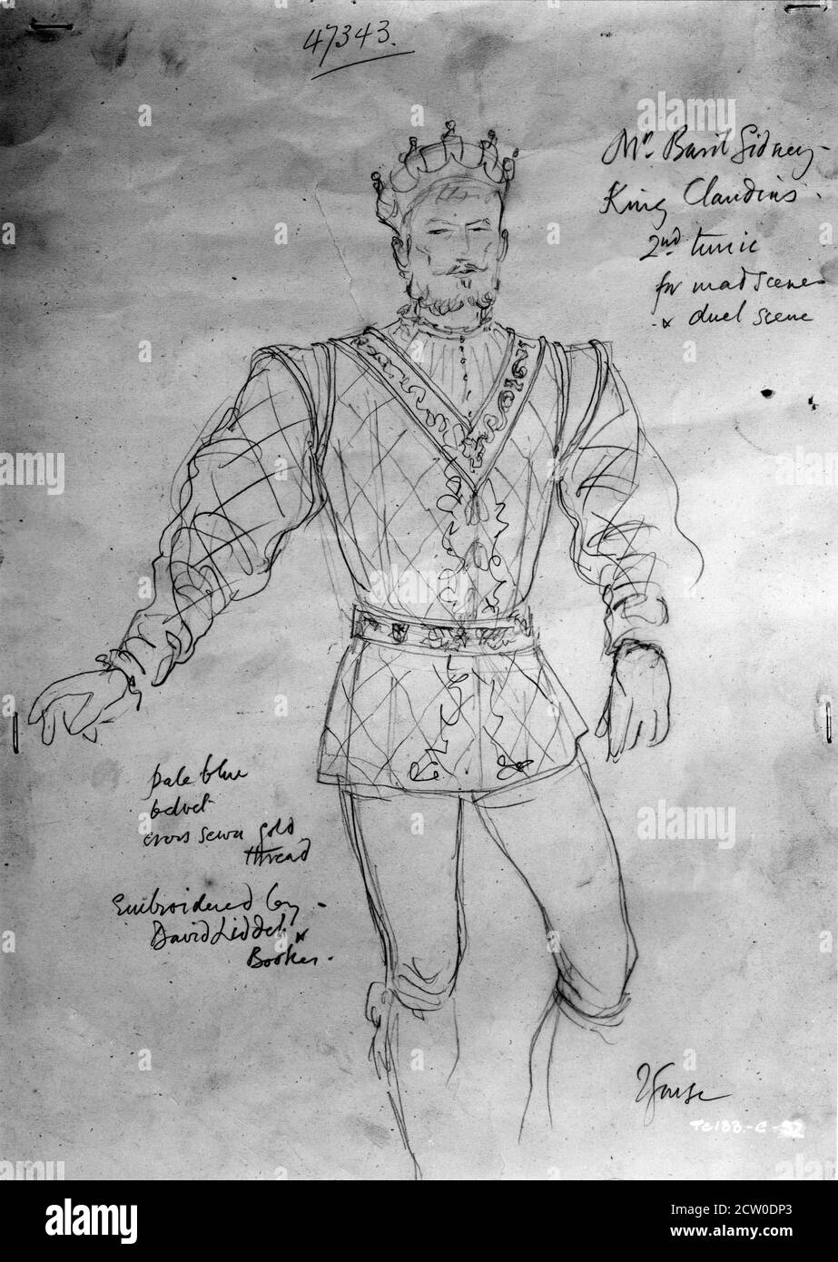 Theatre hamlet and claudius Black and White Stock Photos & Images - Alamy