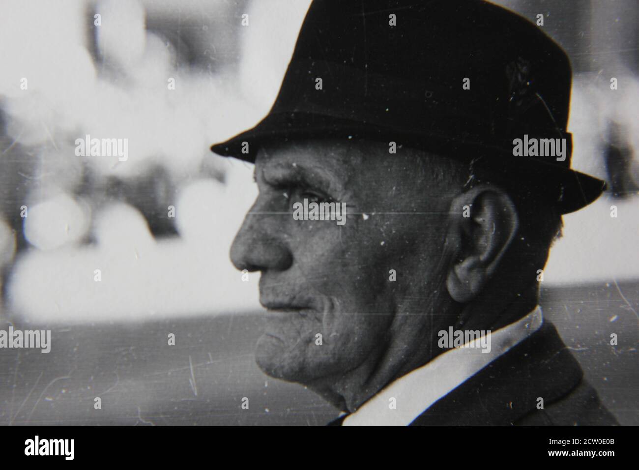 Stern looking older man hi-res stock photography and images - Alamy