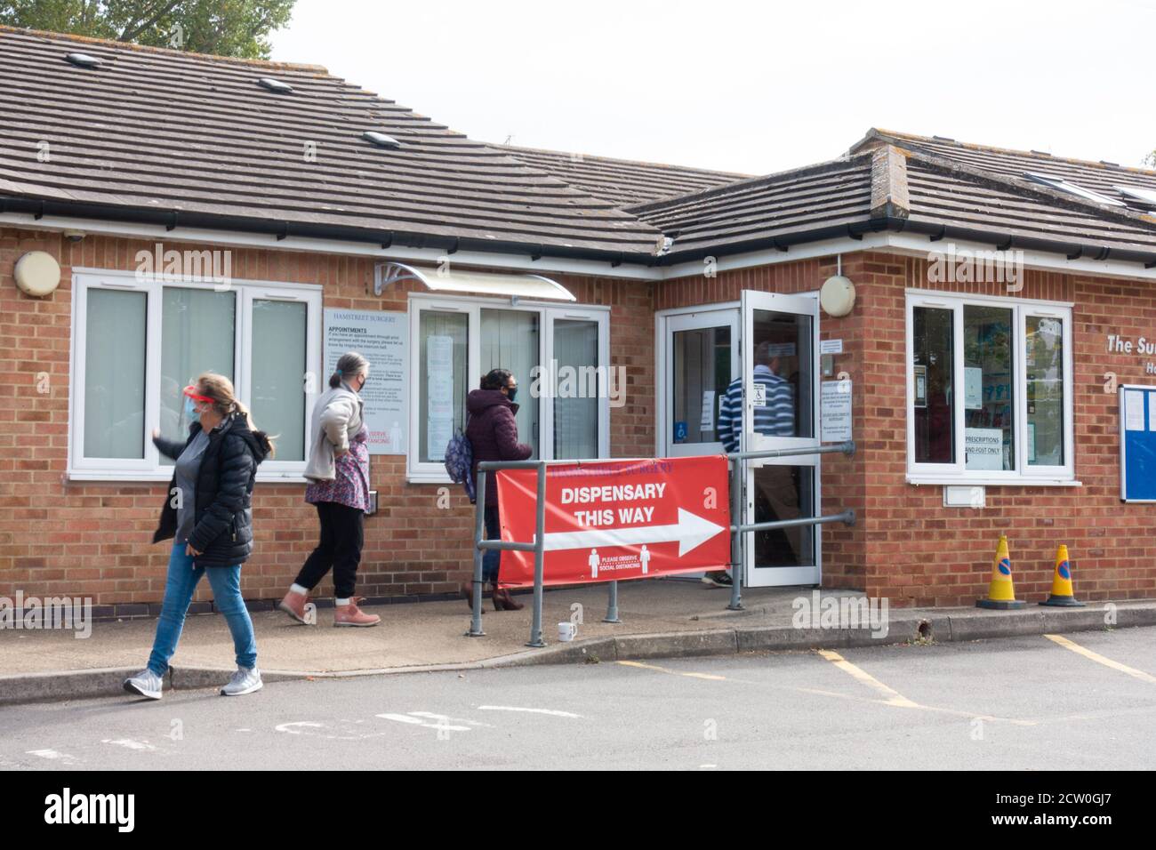 People arrive for their hourly appointment by surname at the hamstreet ...