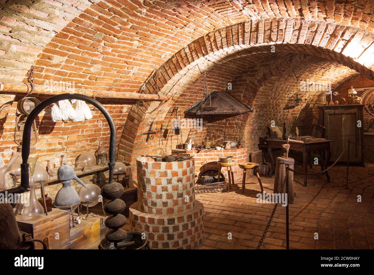 Brno (Brünn): alchemist’s laboratory in Labyrinth Under the Vegetable ...