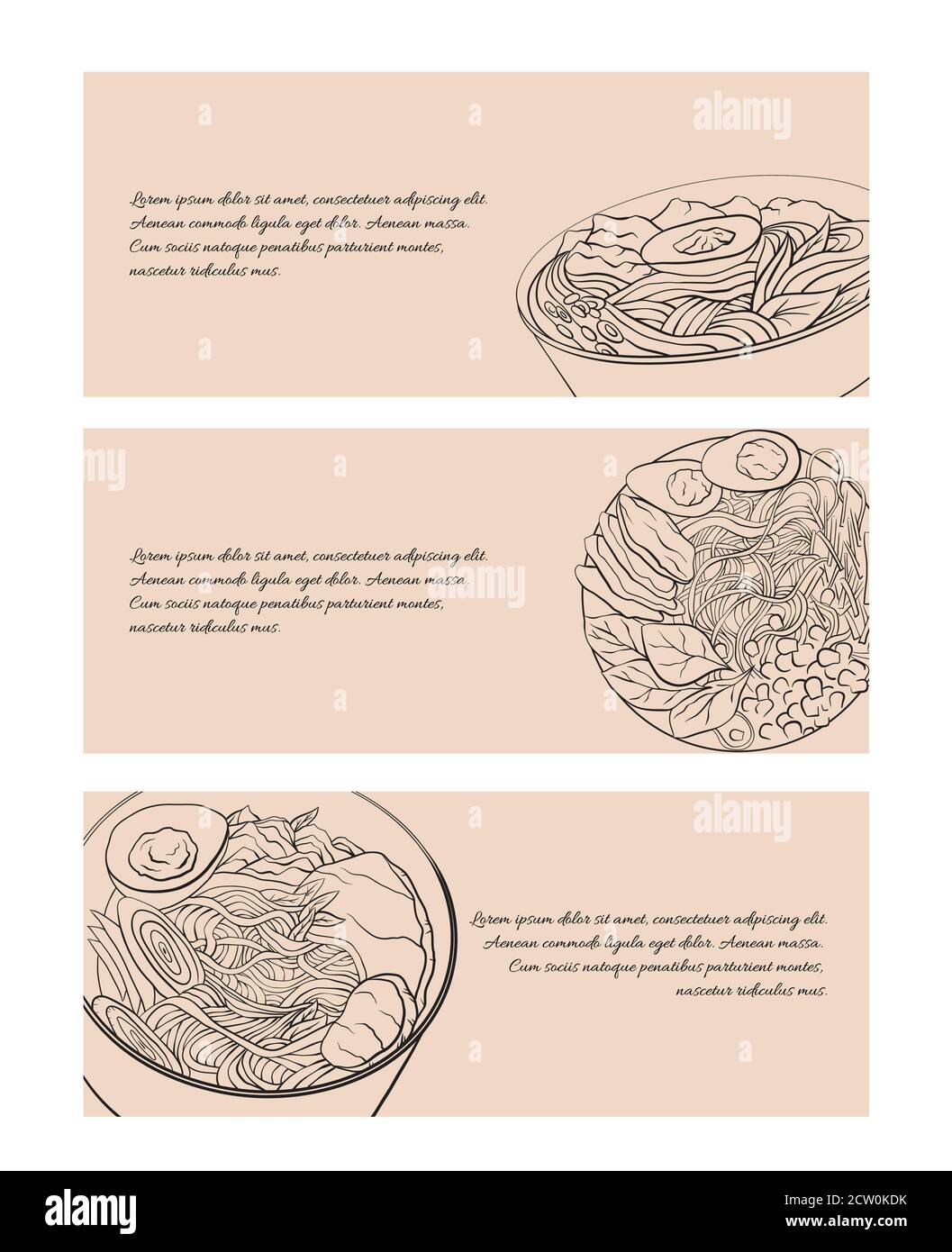 Ramen in frame Stock Vector Images - Alamy