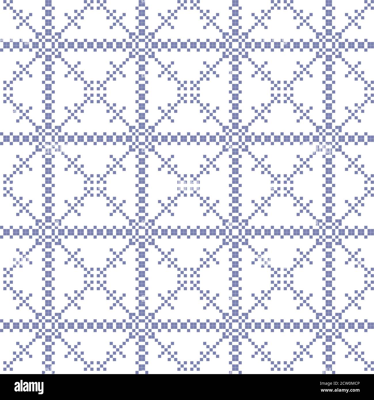 Tile seamless pattern. Vector illustration. Blue snowflake on a white ...