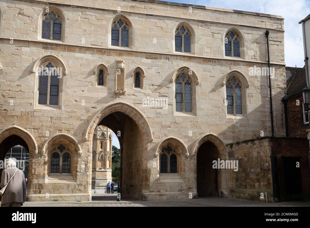 Exchequer Gate in front of Lincoln Cathedral, Lincoln Stock Photo - Alamy