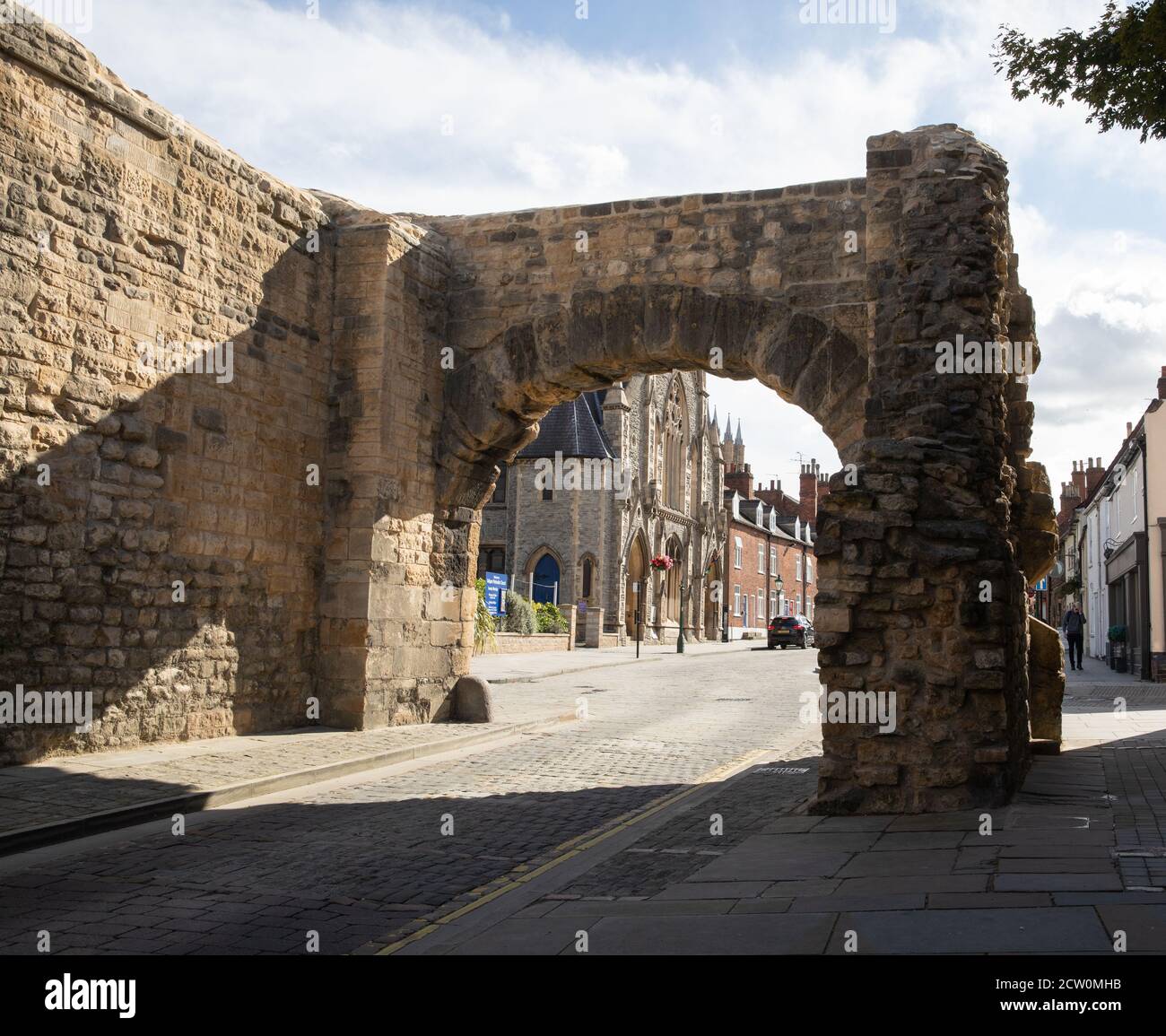 Newport Arch is a 3rd-century Roman gate in the city of Lincoln ...
