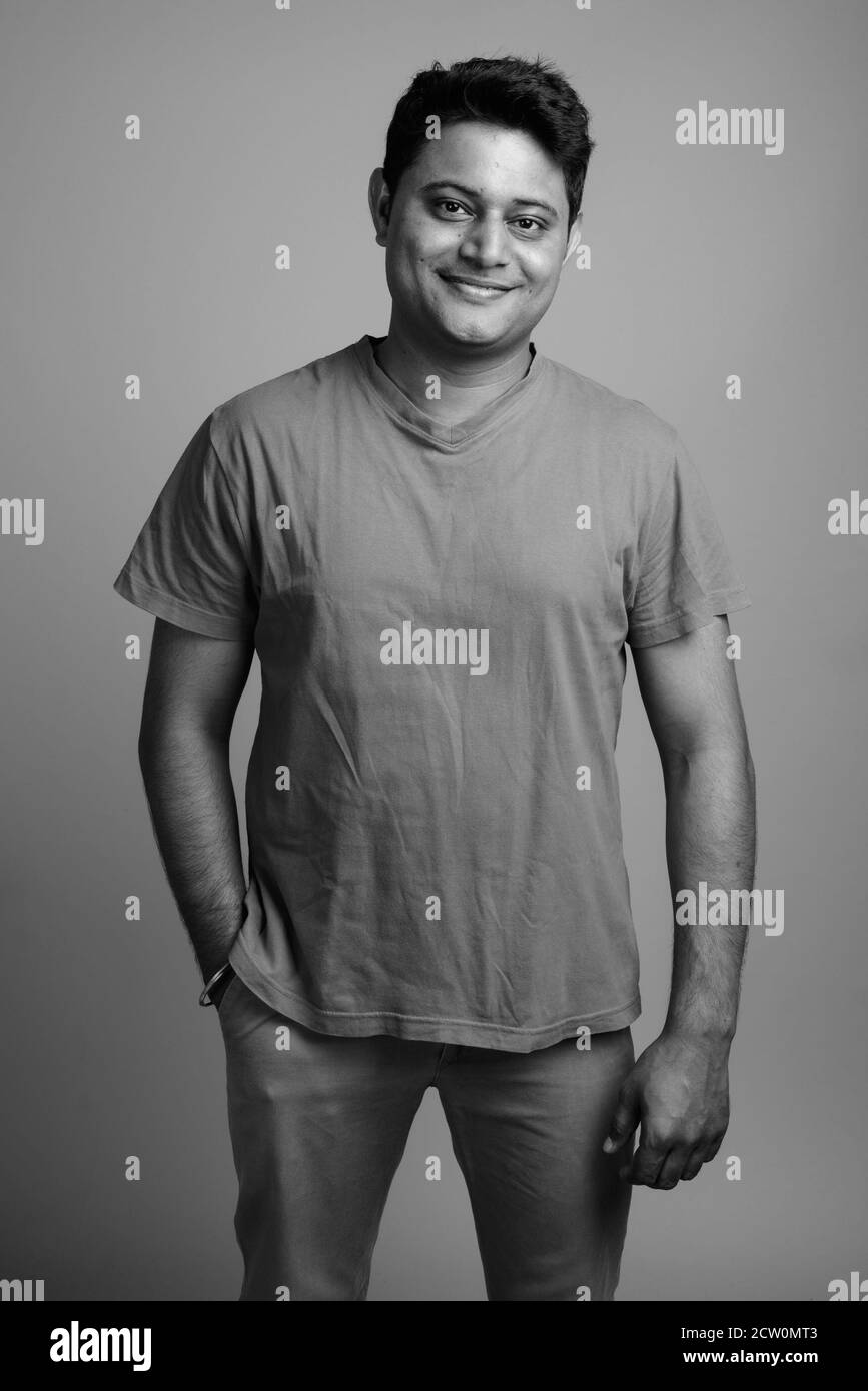 Smiling indian men Black and White Stock Photos & Images - Alamy