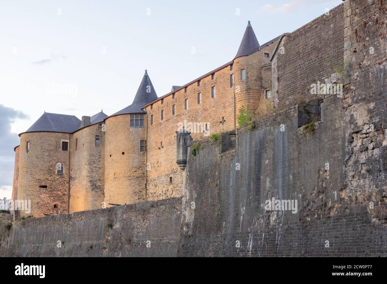 Massive walls of the Sedan Castle Fort, one of the largest fortresses ...