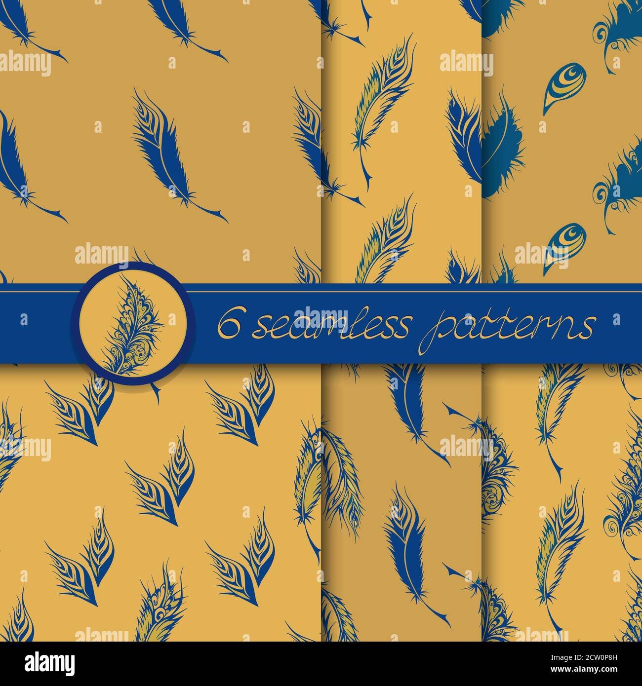 Feather patterns Stock Vector Images - Alamy