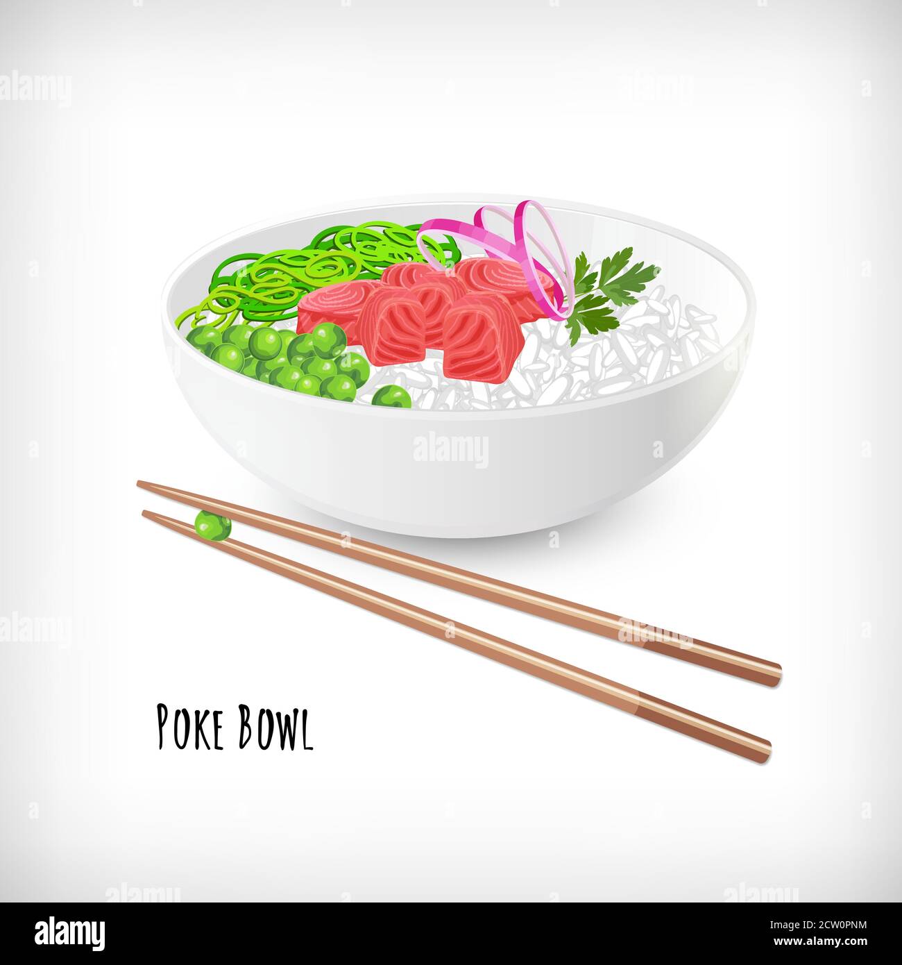 Chinese salad tuna Stock Vector Images - Alamy