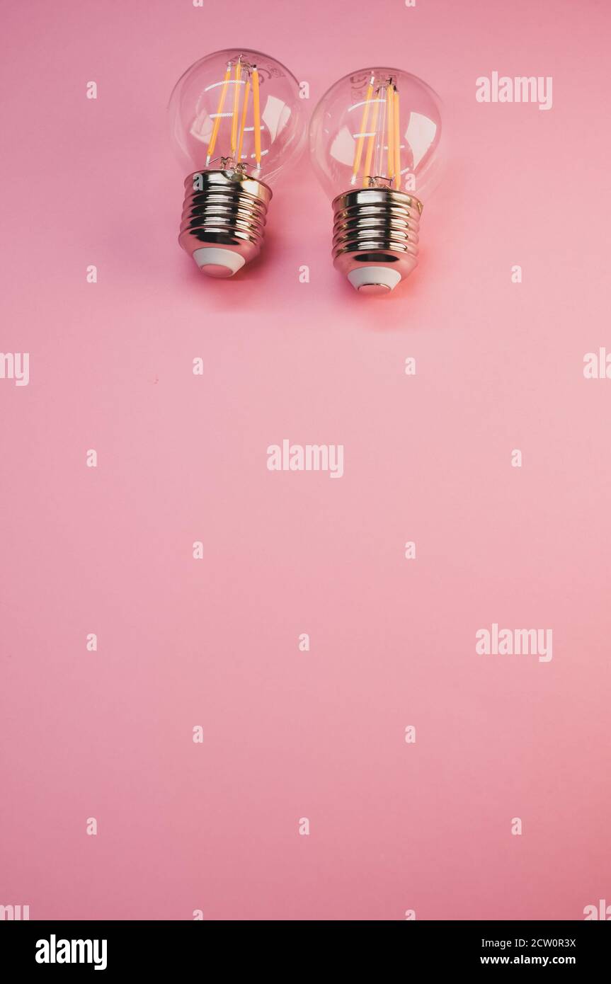 Vertical shot of incandescent light bulbs Stock Photo - Alamy