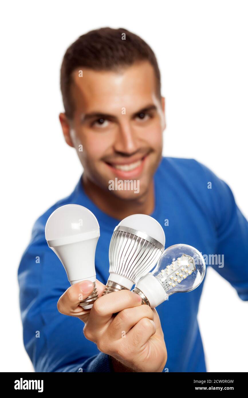 Three led bulbs hi-res stock photography and images - Alamy