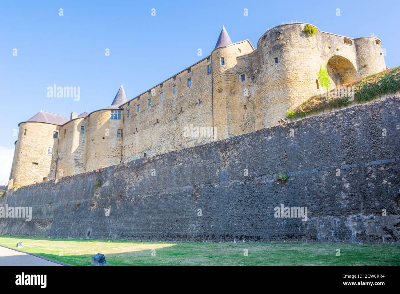 Massive walls of the Sedan Castle Fort, one of the largest fortresses ...