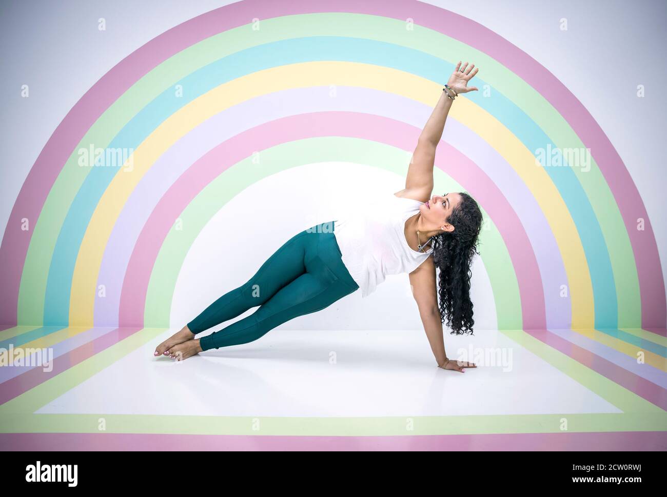 Elegant yoga pose hi-res stock photography and images - Alamy