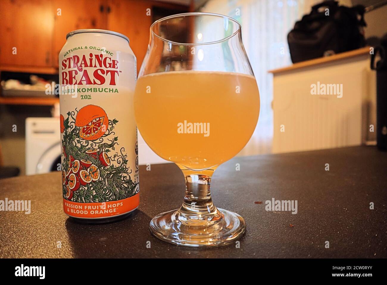 strange beast hard kombucha Stock Photo - Alamy