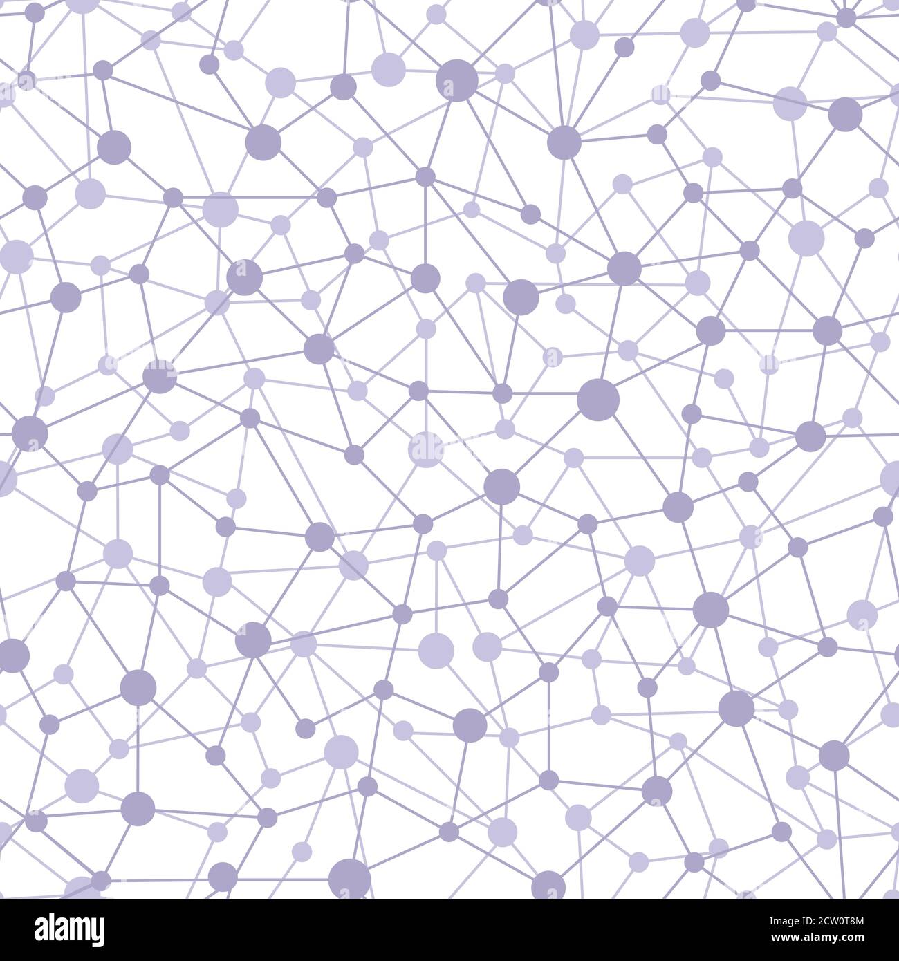 Neural Network Of Nodes And Connections Abstract Dynamic Seamless Pattern Vector Illustration