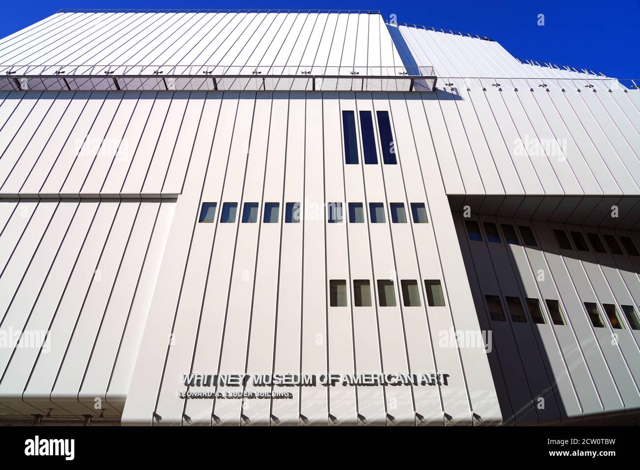 NEW YORK, NY -20 SEPTEMBER 2020- View of the Whitney Museum of American ...