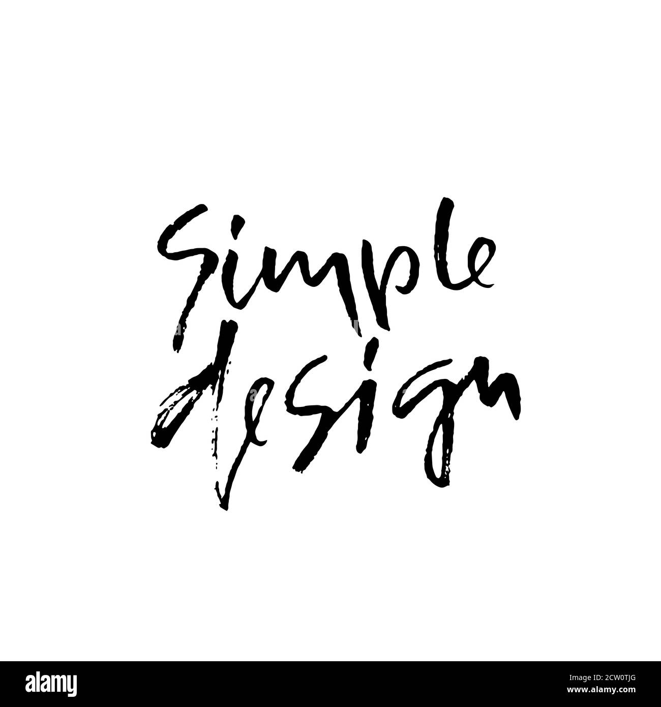 Simple design. Hand drawn modern brush lettering. Typography banner ...