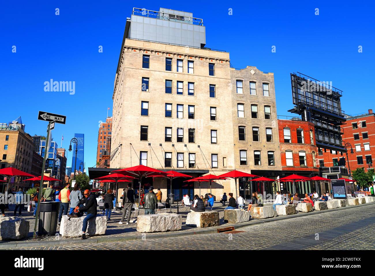 NEW YORK, NY -20 SEPTEMBER 2020- View of the Meatpacking District ...