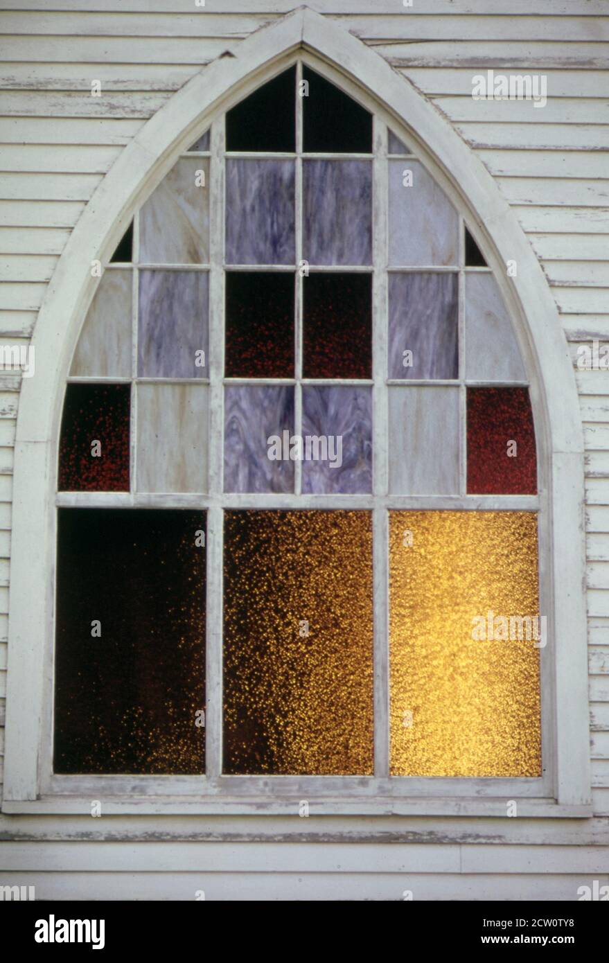 Historical 1970s Photo: Stained glass window in West Jersey Methodist ...