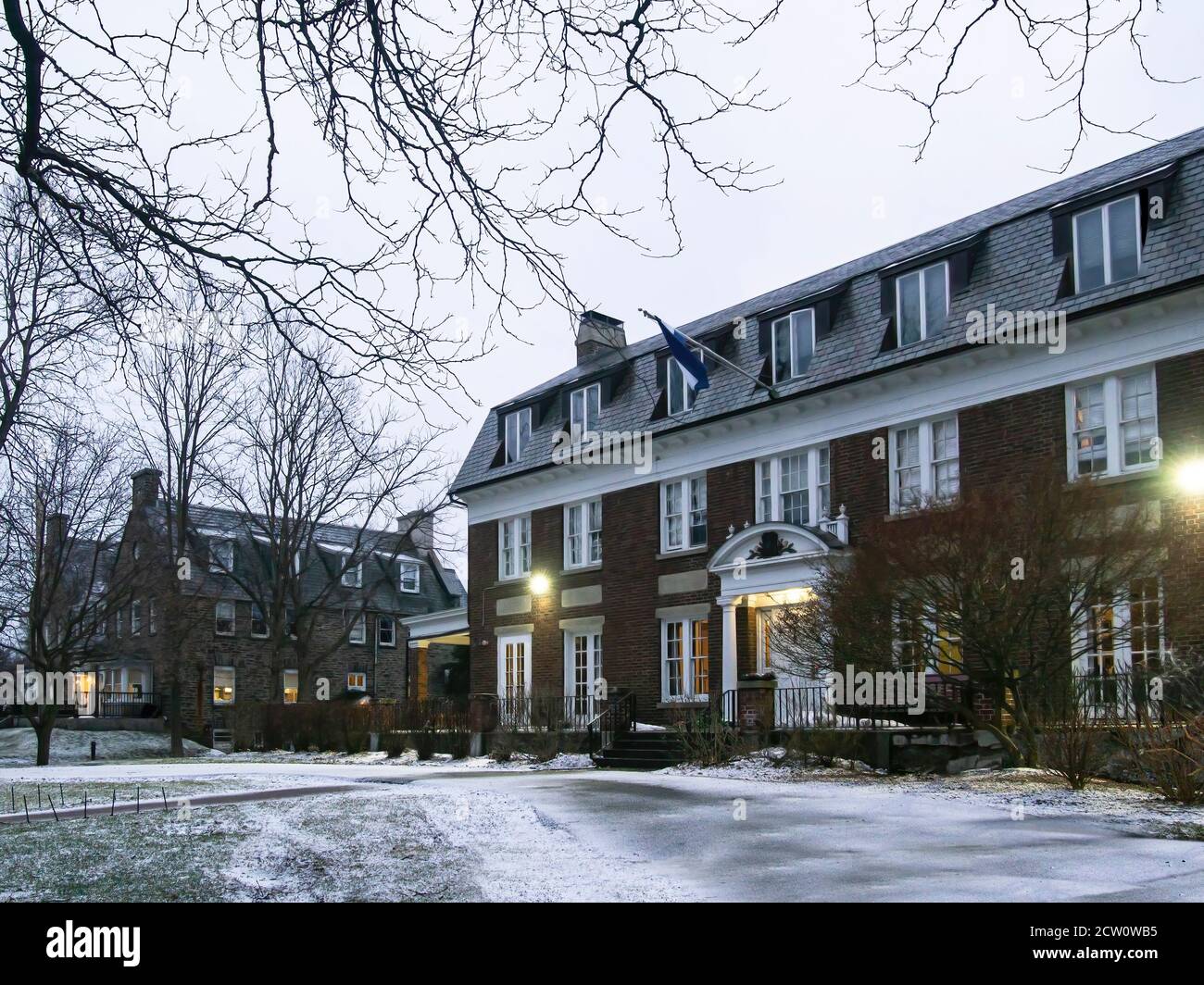 Hamilton College Campus Winter