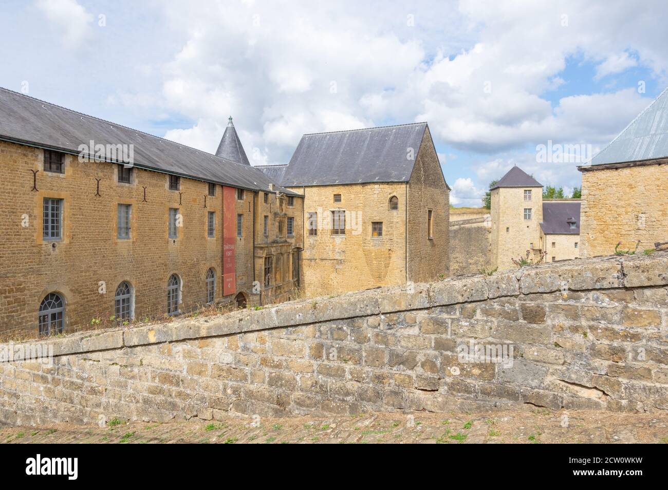 Fortress of Sedan in the historic town of Sedan in Northern France ...