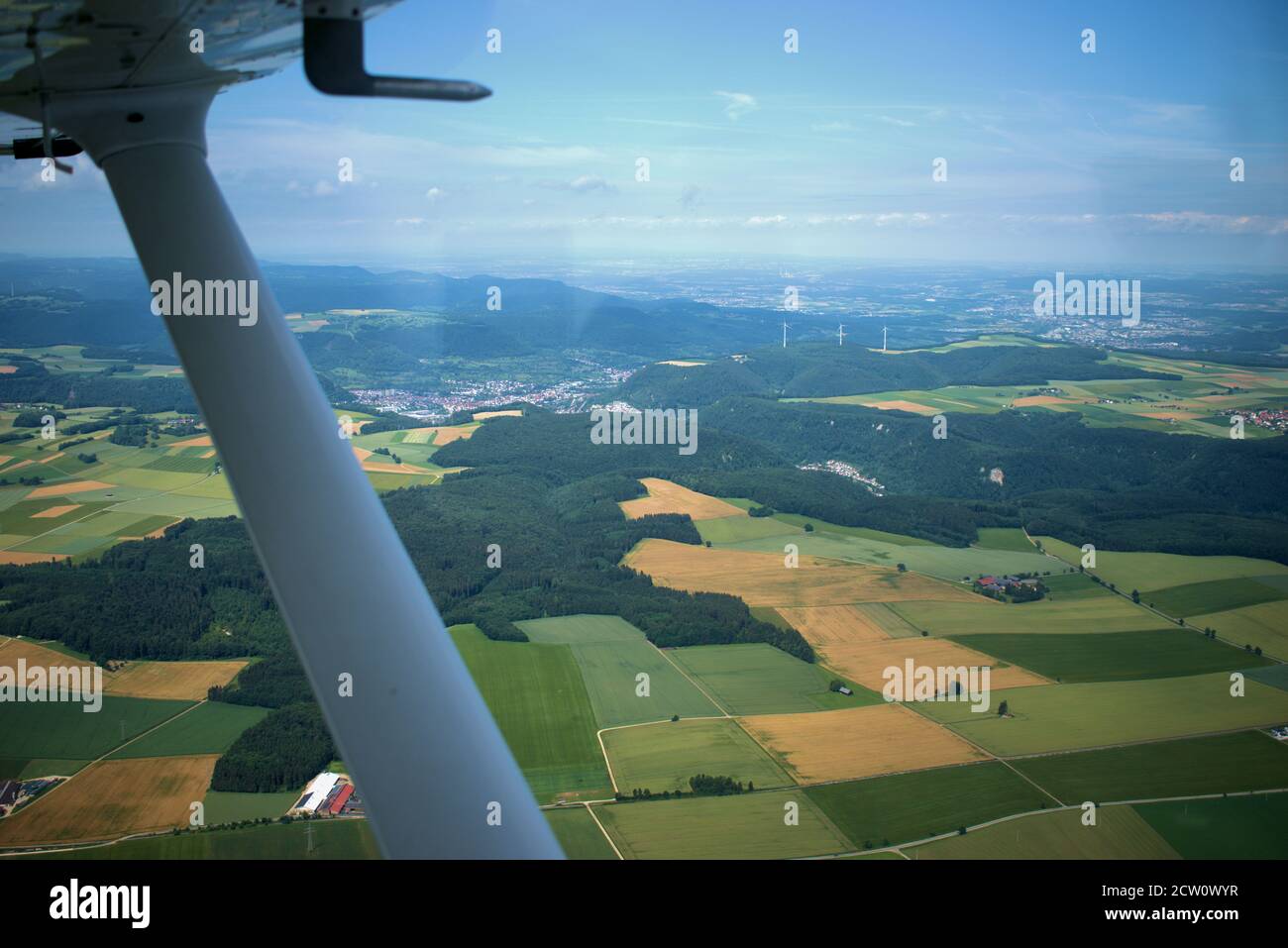 Germanys rural landscape seen from above Stock Photo - Alamy