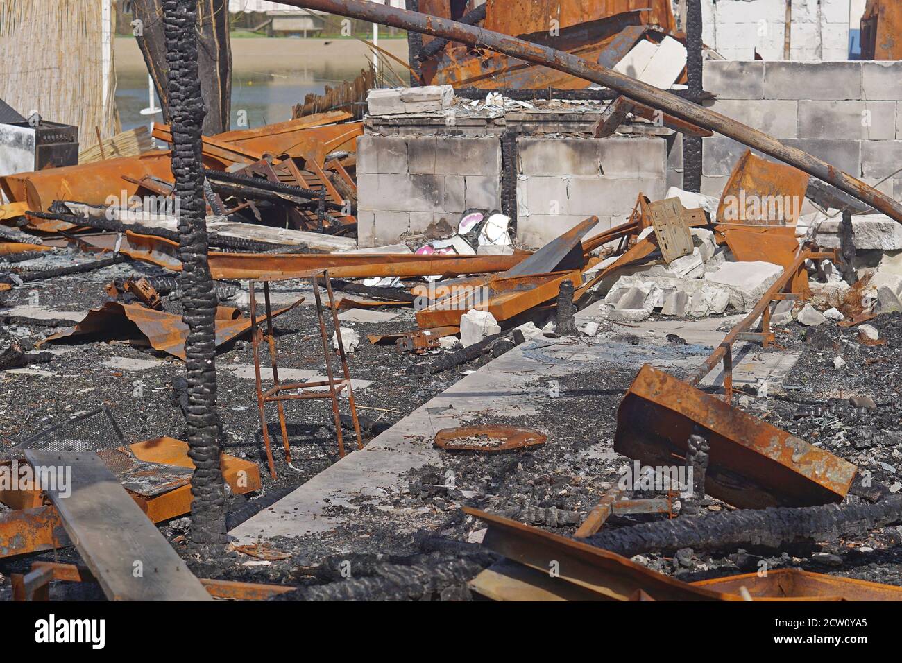 Damage interior restaurant hi-res stock photography and images - Alamy