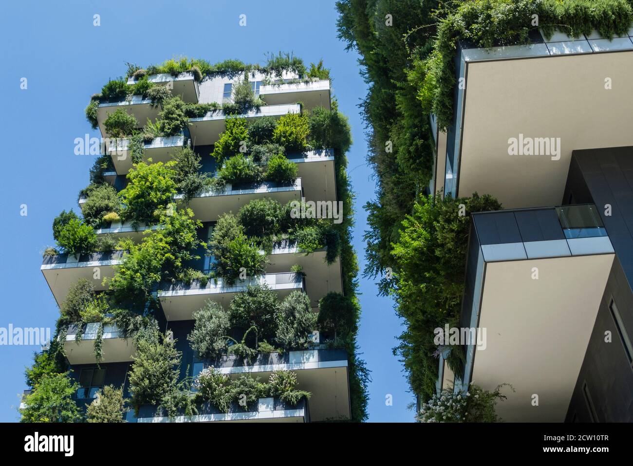Modern, futuristic buildings named Vertical Wood in Mian Stock Photo ...