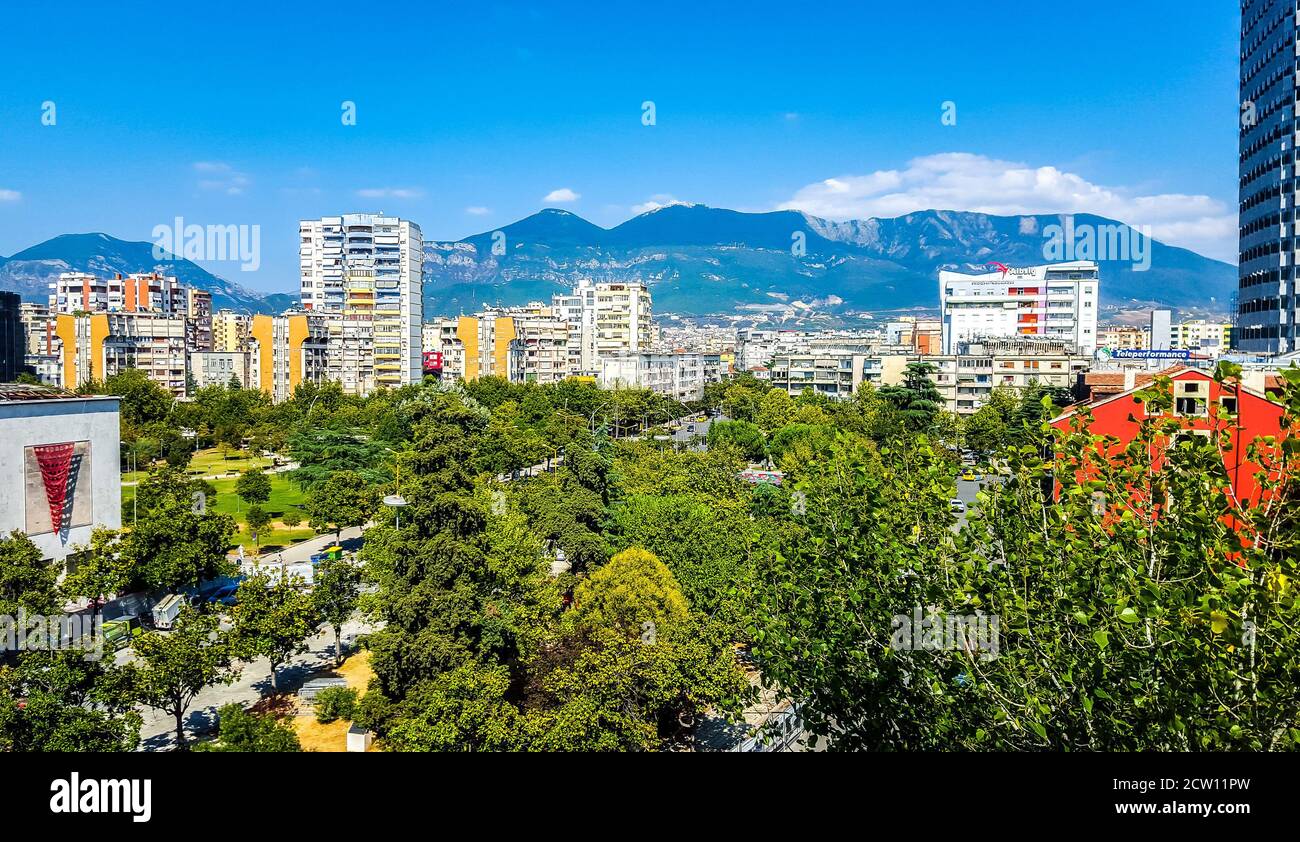 Tirana skyline hi-res stock photography and images - Alamy