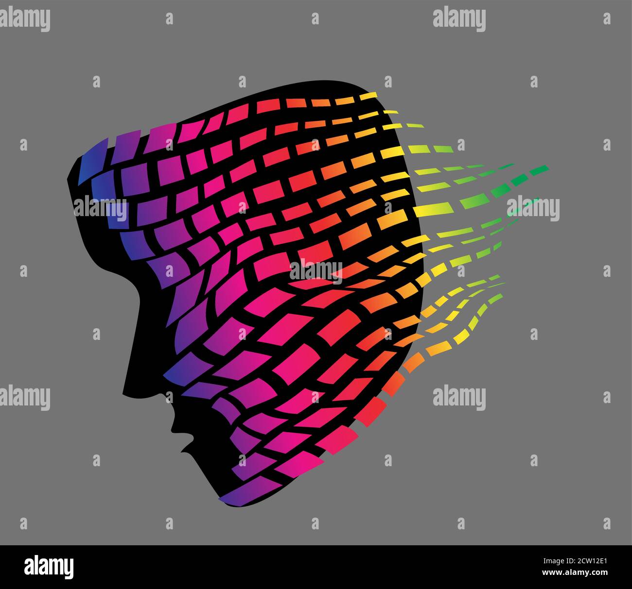 Face side profile silhouette Stock Vector Images - Alamy