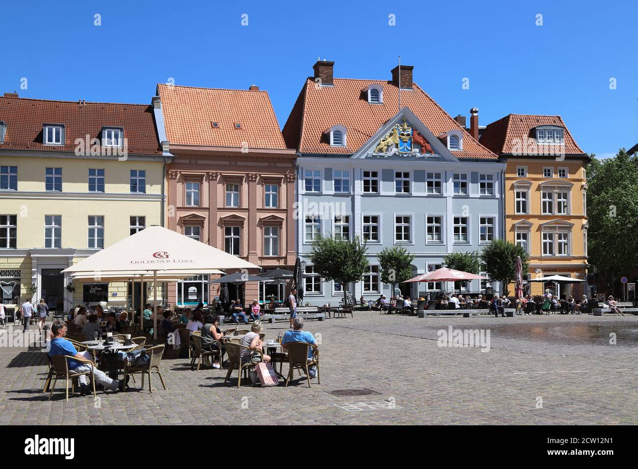 Stralsund Old Market Stock Photo - Alamy