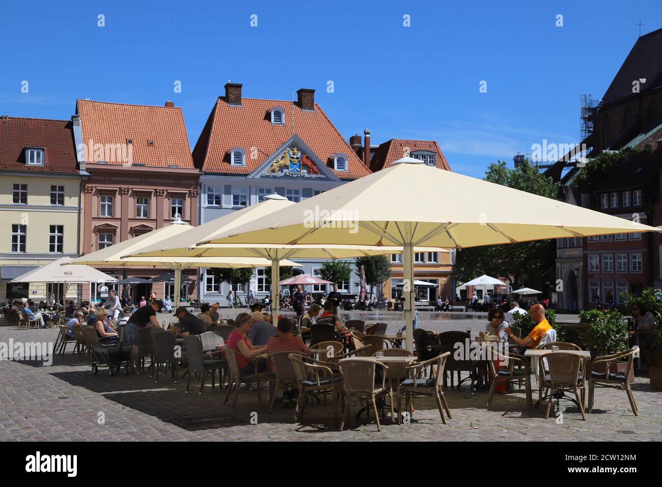 Stralsund Old Market Stock Photo - Alamy