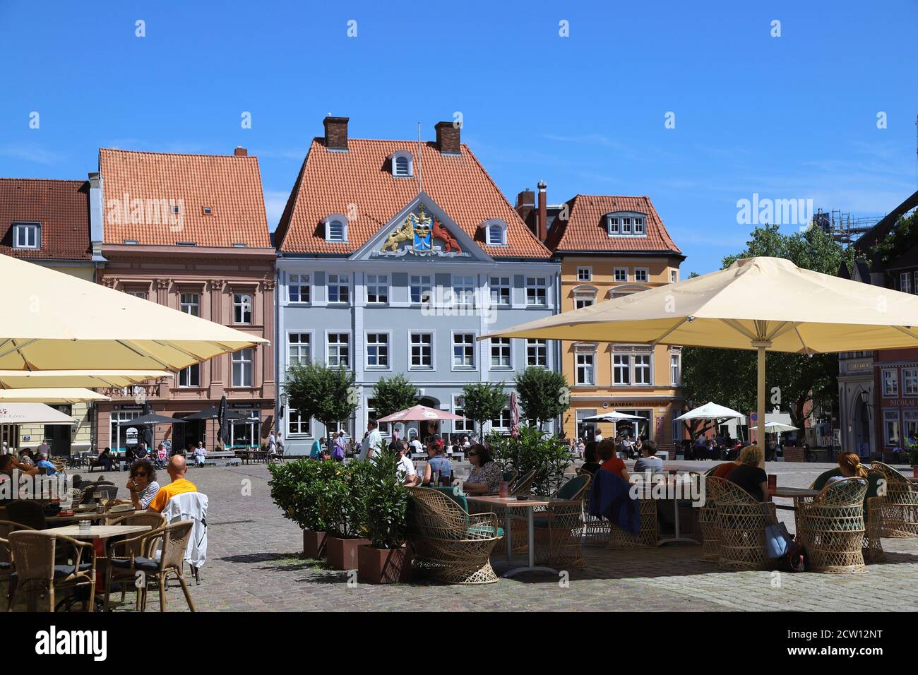 Stralsund Old Market Stock Photo - Alamy