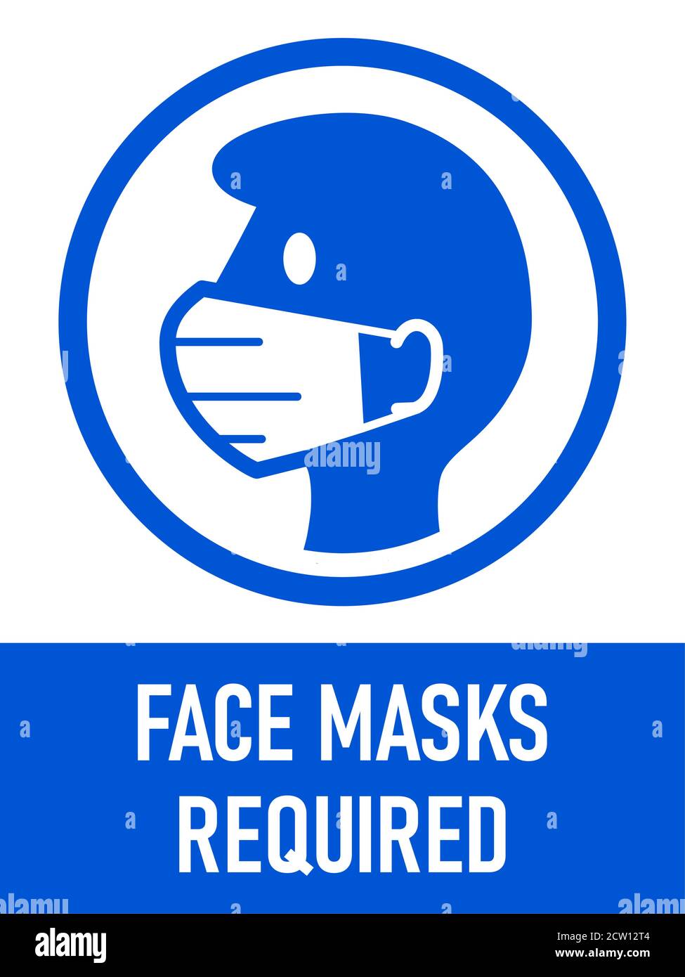 Face Masks Required Vertical Instruction Sign with an Aspect Ratio of 3 ...