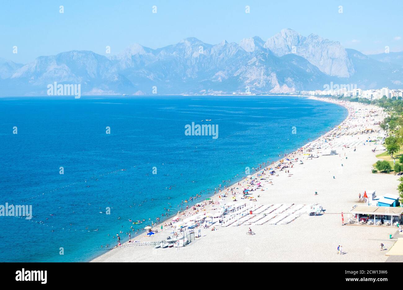 Mediterranean sea beach coast seascape of Turkey near Antalia Stock ...