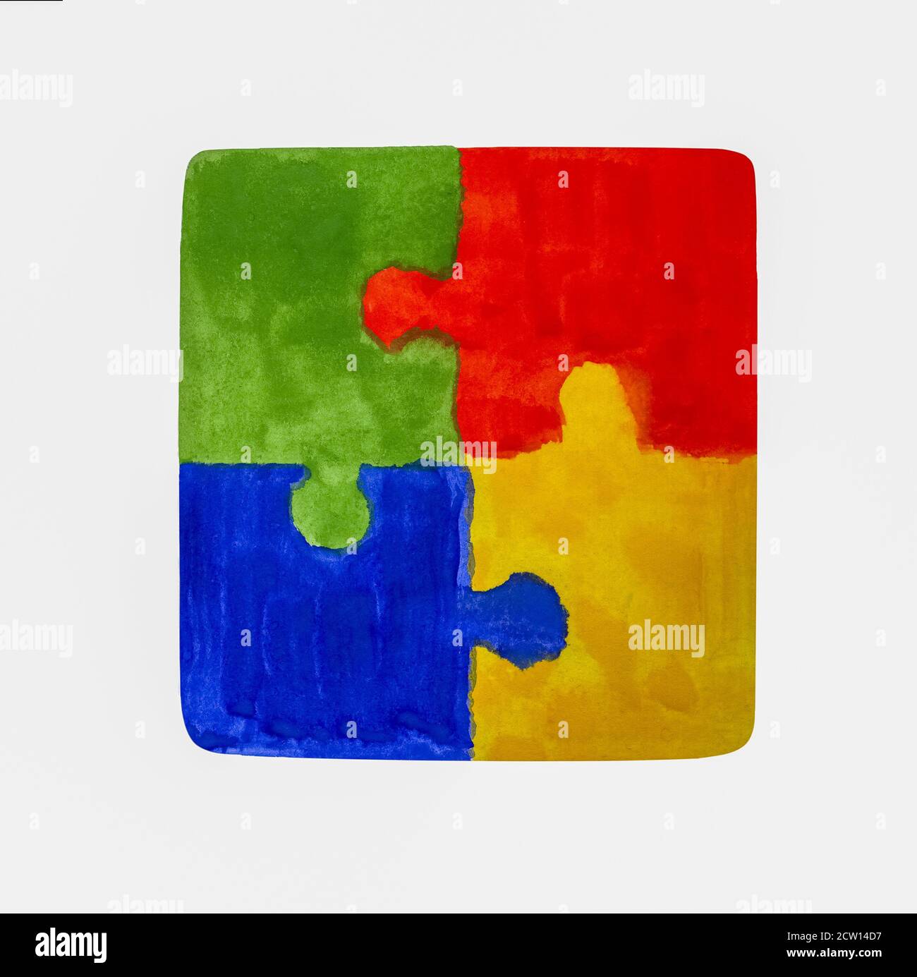 Four piece jigsaw puzzle hi-res stock photography and images - Alamy