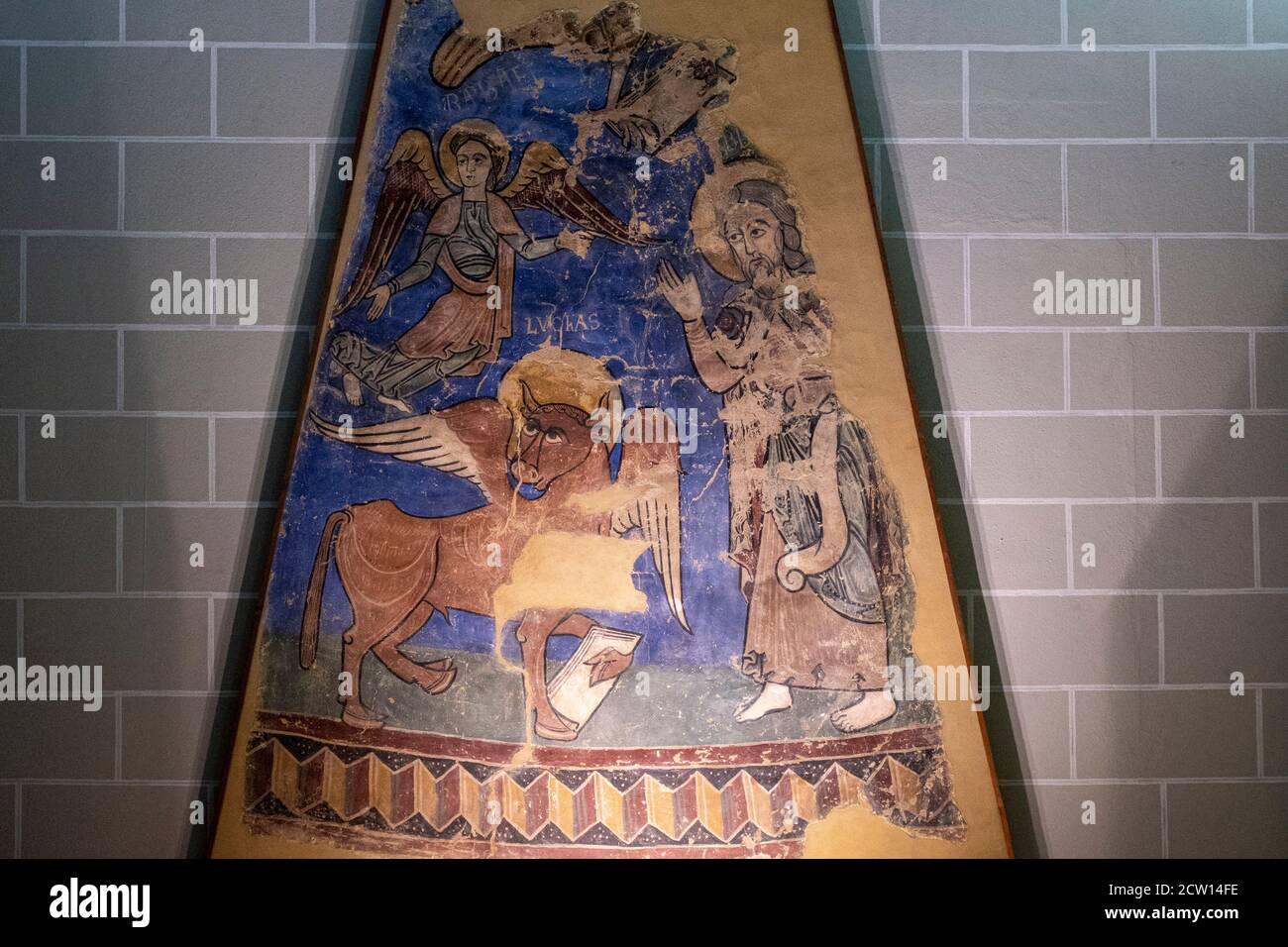 Navasa mural painting, fresco with dry touch-ups, torn off and ...