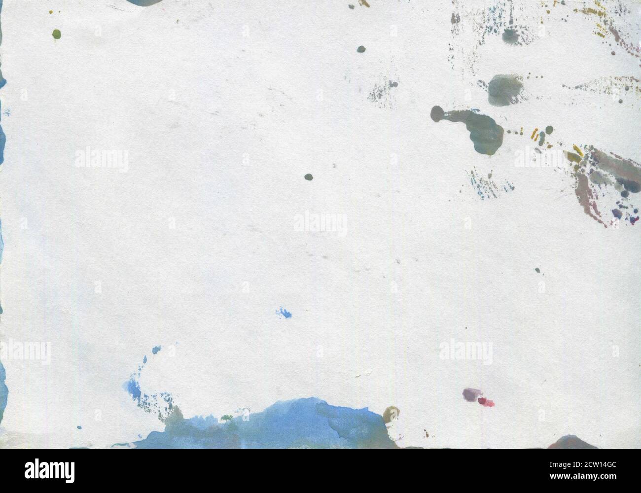 Paper sheet texture with watercolor drops Stock Photo - Alamy