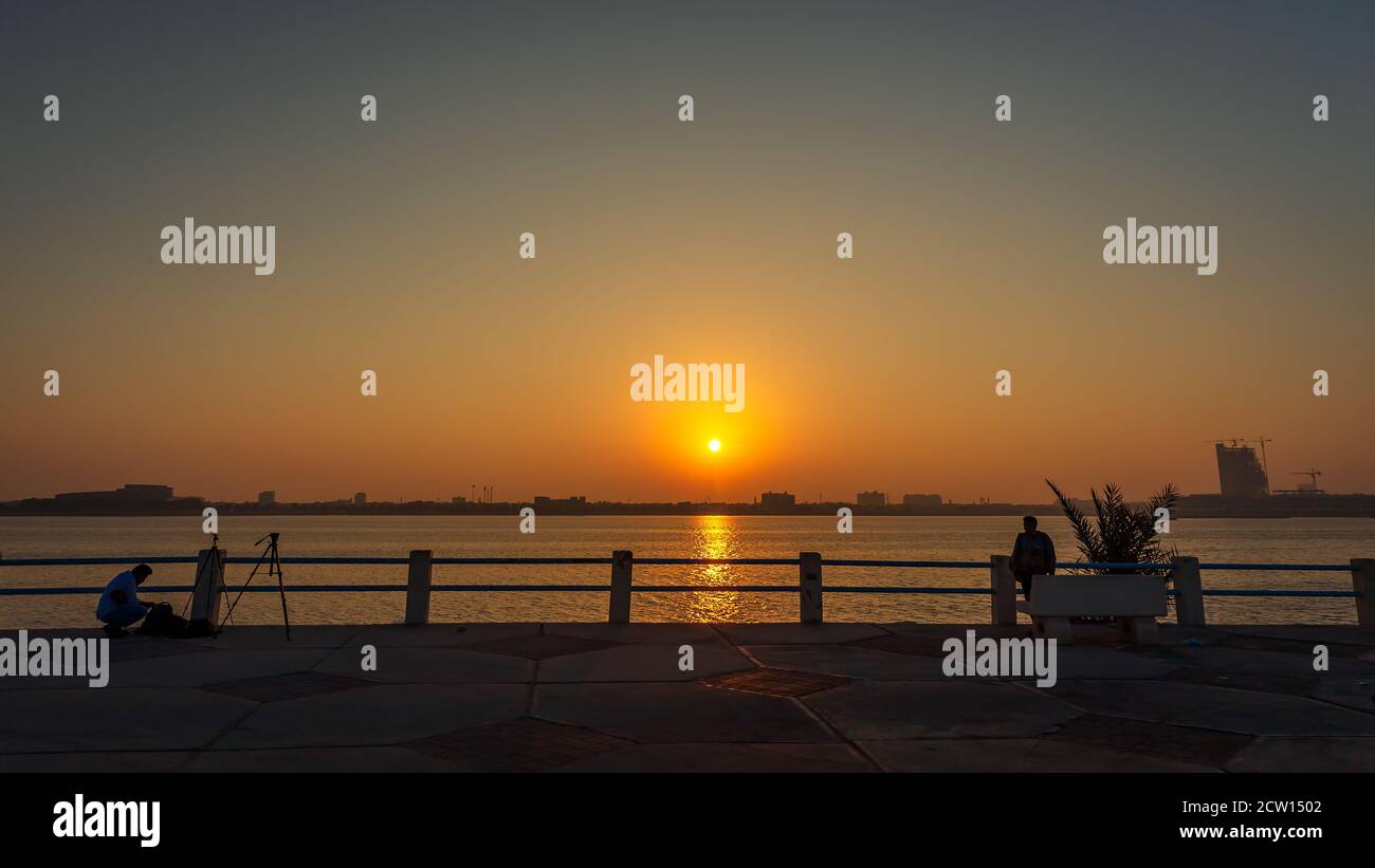 Wonderful morning view in Marjan island in Dammam Corniche -Saudi ...