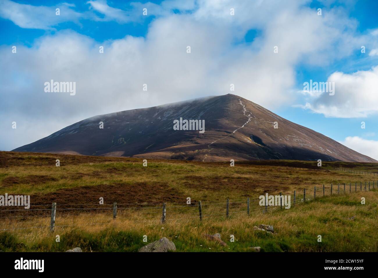 The mountain Carn Liath, a Munro of 976 metres and part of the Beinn A ...