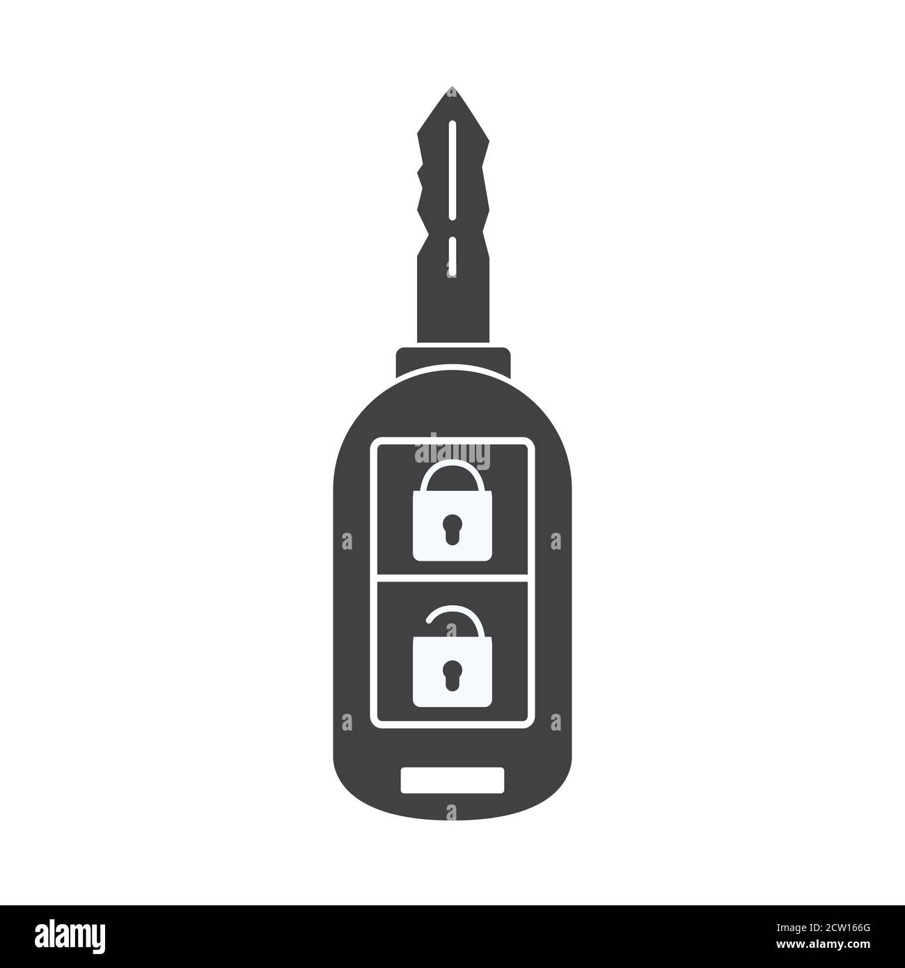 Black silhouette car key. Flat vector illustration Stock Vector Image ...