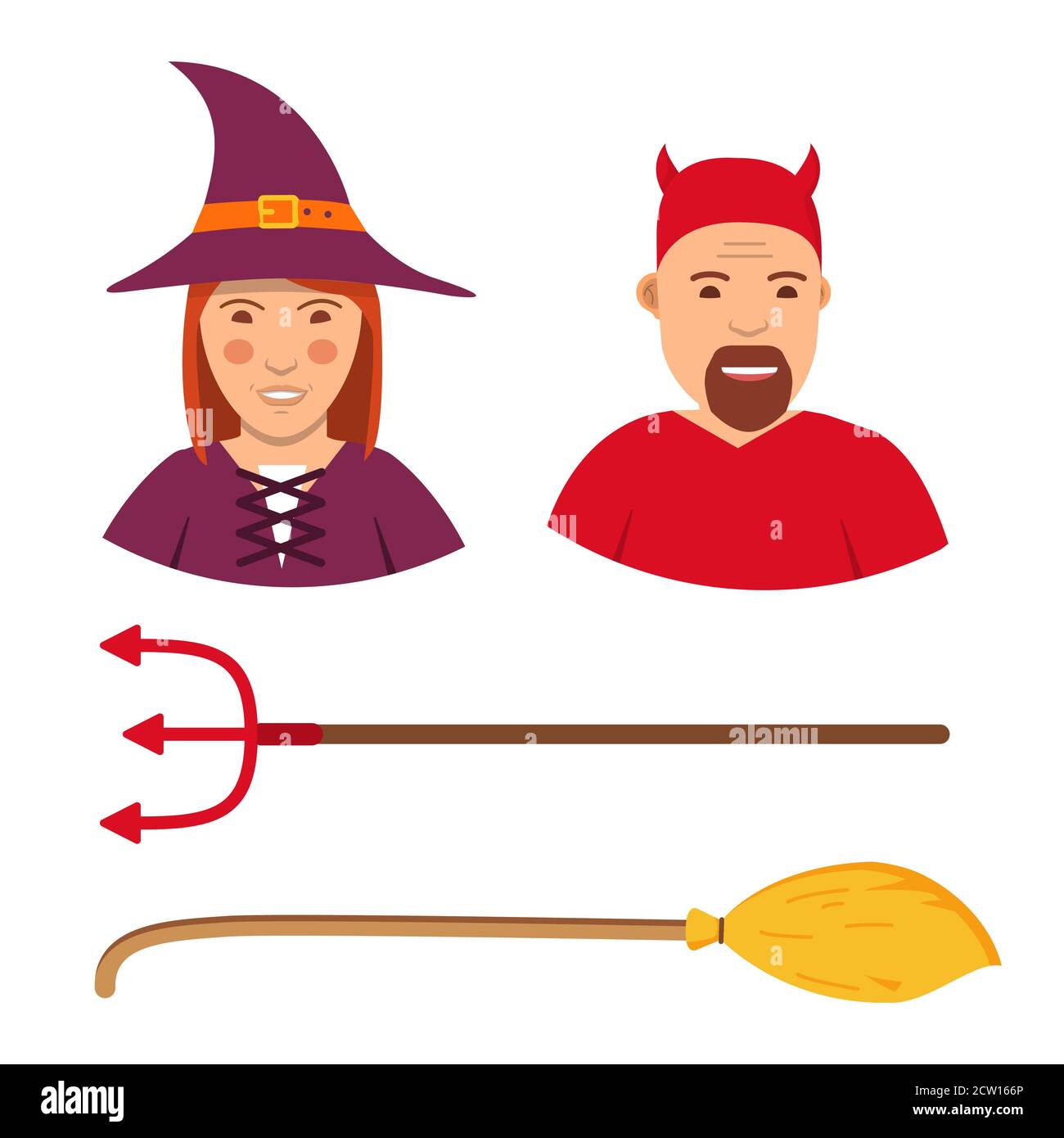 Devil man pumpkin halloween Cut Out Stock Images & Pictures - Alamy