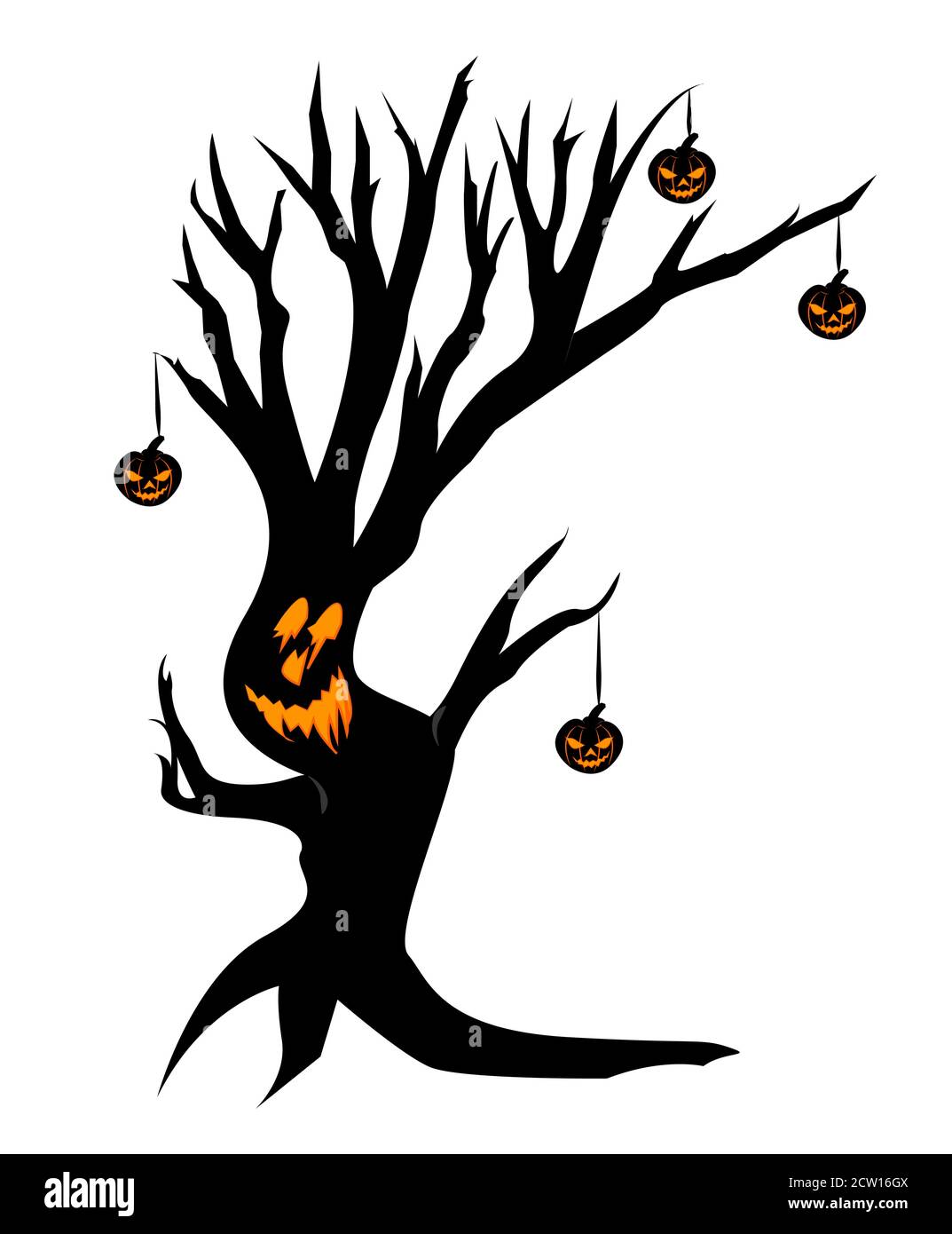 Scary Tree Silhouette Halloween