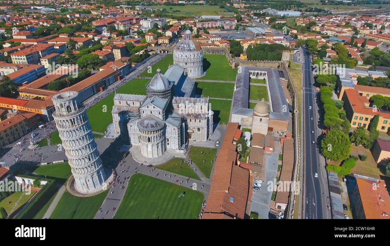 The leaning tower of pisa aerial hi-res stock photography and images ...