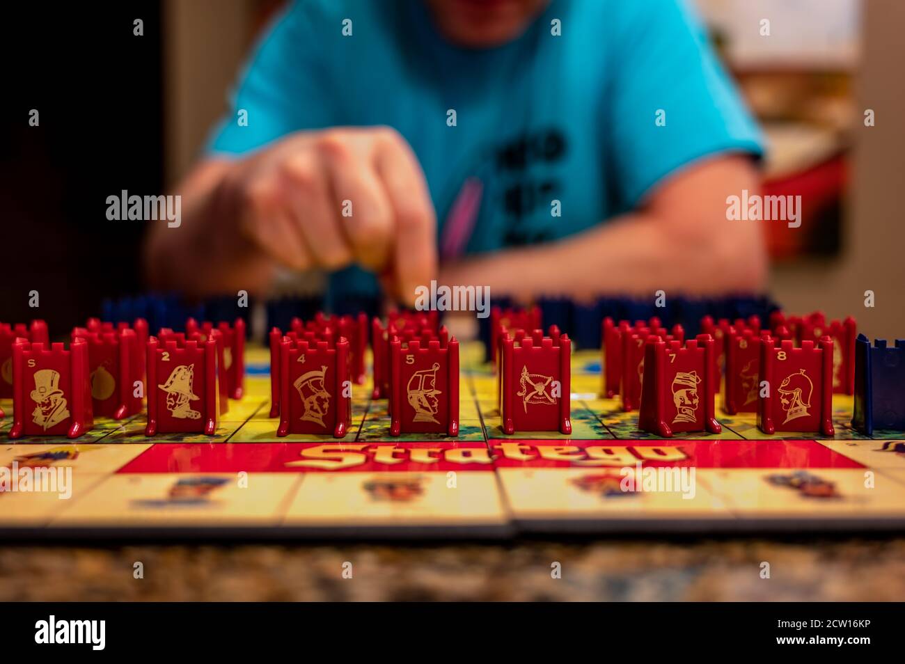Board level view of stategy board game in action Stock Photo - Alamy