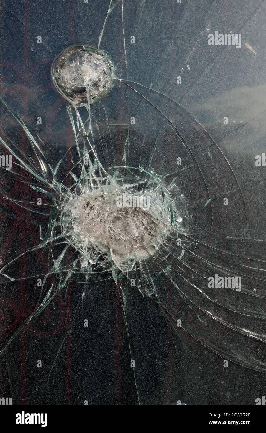 Glass broken in window, abstract texture Stock Photo - Alamy