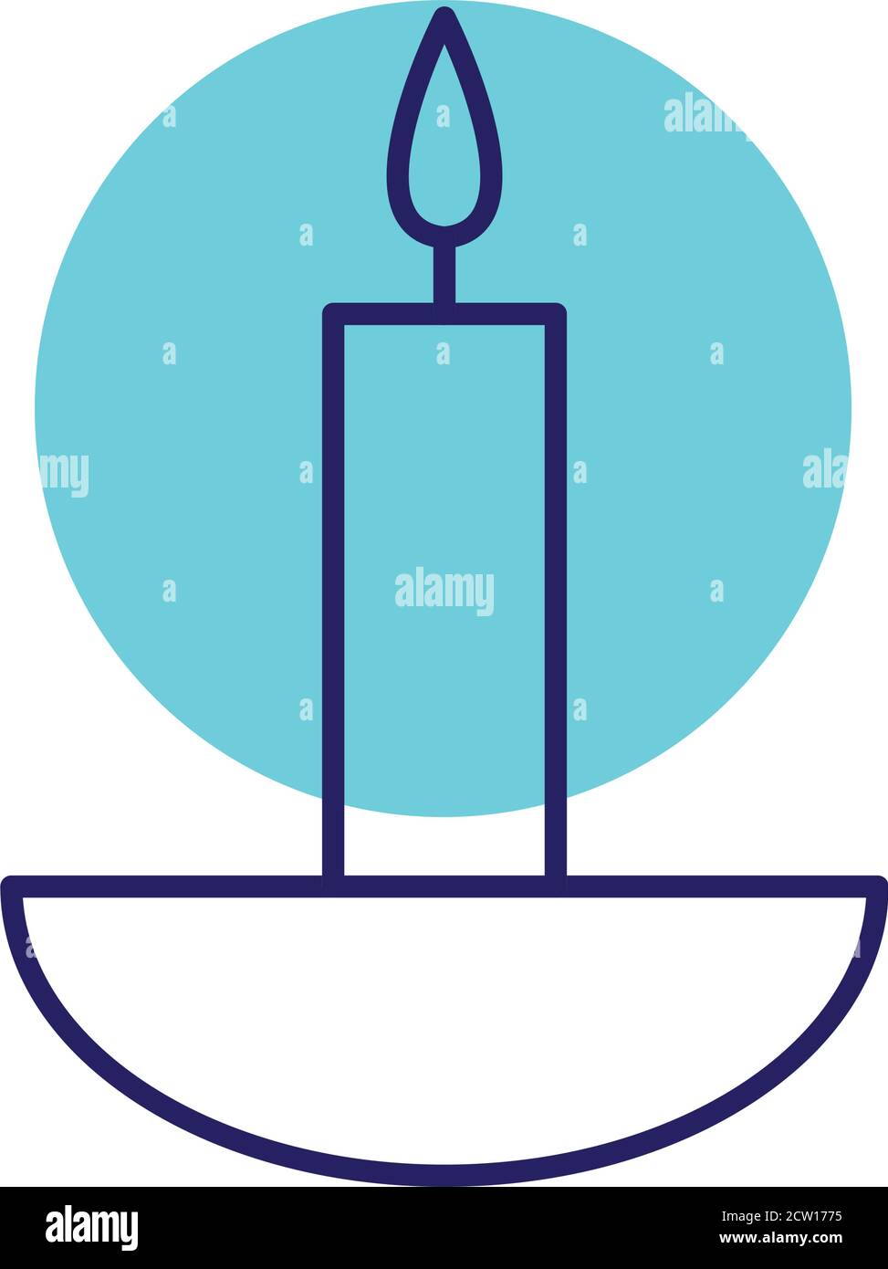 candle line style icon vector design Stock Vector Image & Art - Alamy