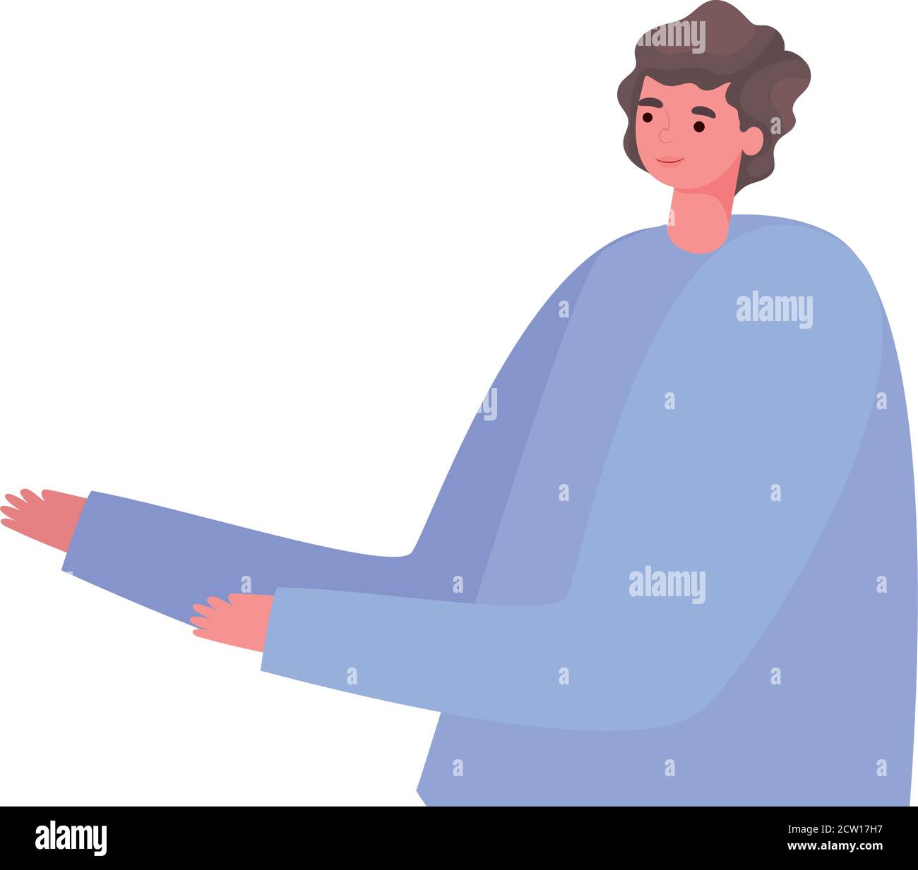 Blue pullover Stock Vector Images - Alamy